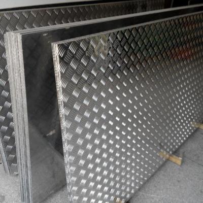 China Good price five bar/ribs aluminum tread plate /aluminum checker sheet for bus for sale