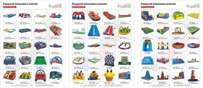 Pool Hall Inflatable Playground , Inflatable Water Games With Bottom Cloth