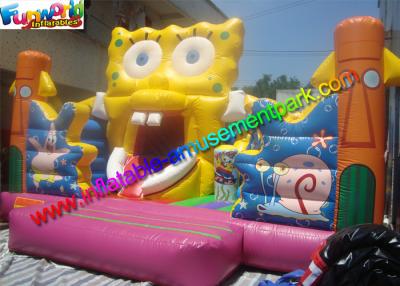 China Castelos do salto de Spongebob do jardim, castelos Bouncy de encerado do PVC à venda