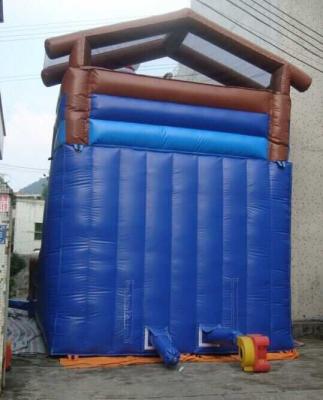 Cina Scorrevole gonfiabile all'aperto di verde/blu PVC della tela cerata dei buttafuori per i bambini in vendita