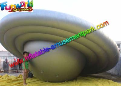 Cina UFO gonfiabile grigio su ordinazione del pallone/Adertising del piattino dell'elio con la decorazione di illuminazione del LED in vendita
