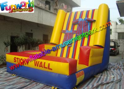 China Kids Inflatable Sports Games Hot Sticky Velcro Wall Game With Logo Printing for sale