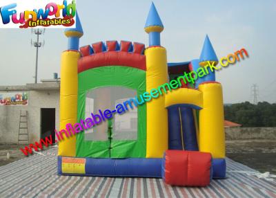 China Pvc-Kastelen van Geteerd zeildoek de Commerciële Bouncy, Opblaasbare Combo-Jonge geitjesverbindingsdraad Te koop