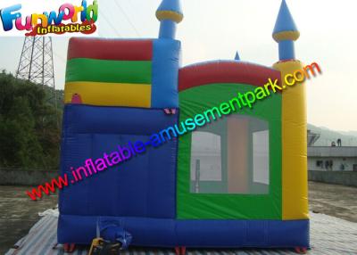 China Pvc-Kastelen van Geteerd zeildoek de Commerciële Bouncy, Opblaasbare Combo-Jonge geitjesverbindingsdraad Te koop