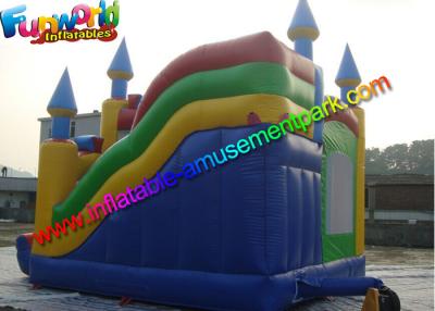 China Pvc-Kastelen van Geteerd zeildoek de Commerciële Bouncy, Opblaasbare Combo-Jonge geitjesverbindingsdraad Te koop
