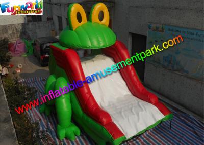 China Customized Frog Commercial Inflatable Slide , Dry Slide For Pool Use for sale