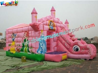 China Commercial Durable Inflatable Bouncer Slide , Princess Bounce House With Slide Games for sale
