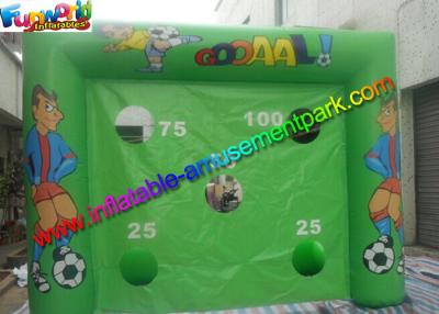 China Inflatable Football Goal , Shoot Goal Inflatable Soccer Arena With 4m x 3m for sale