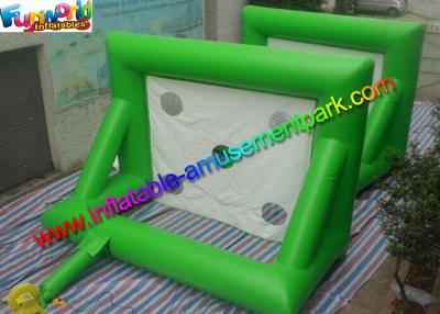 China Inflatable Football Goal , Shoot Goal Inflatable Soccer Arena With 4m x 3m for sale
