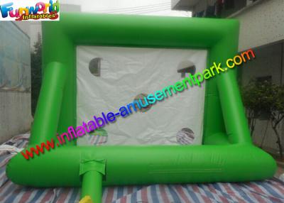 China Inflatable Football Goal , Shoot Goal Inflatable Soccer Arena With 4m x 3m for sale