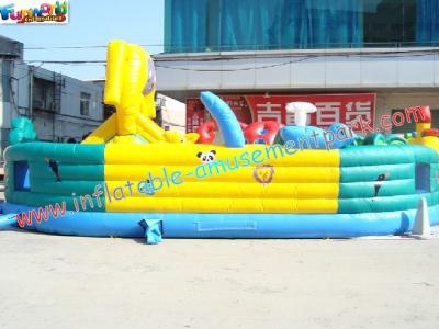 China Giant Fun City Games Inflatable Amusement Park 10Lx8Wx4H meter for sale