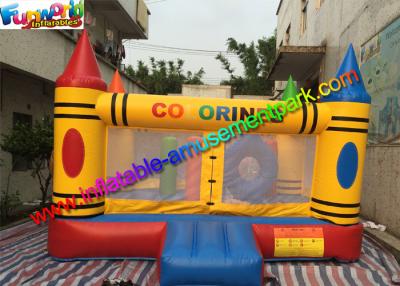 China Aangepaste Opblaasbare Commerciële Bouncy-Kastelen/Huis met 0.55mm het Geteerde zeildoek van pvc Te koop