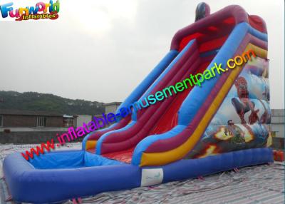 Cina Tela cerata gonfiabile all'aperto del PVC degli acquascivoli 0.55mm dello Spiderman impermeabile in vendita