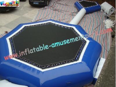 China 0.9mm PVC Large Inflatable Water Toys By Trampoline For Swimming Pools for sale