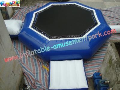 China 0.9mm PVC Large Inflatable Water Toys By Trampoline For Swimming Pools for sale