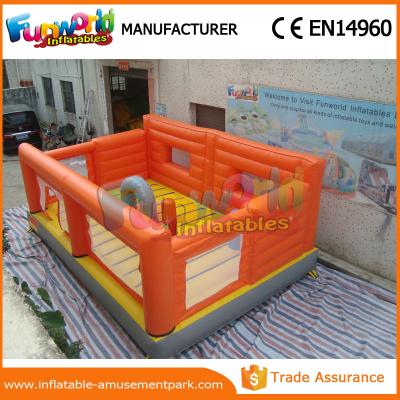 Cina Piccola tela cerata rimbalzante commerciale arancio sveglia del PVC dei castelli 0.55mm per i bambini in vendita