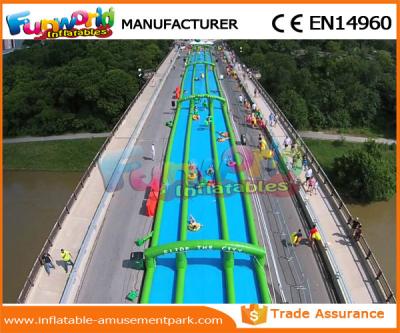 China City 1000 Ft Inflatable Slip N Slide , Commercial Grade Inflatable Bouncy Slide for sale