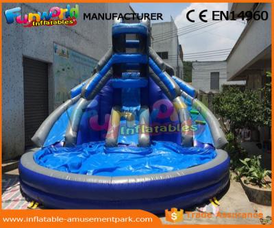 中国 子供および大人のための水スライドのデジタル濃紺の屋外の膨脹可能な印刷 販売のため