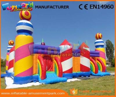 Cina Castello rimbalzante di salto rampicante di moonwalk gonfiabile gigante variopinto del PVC per i bambini in vendita