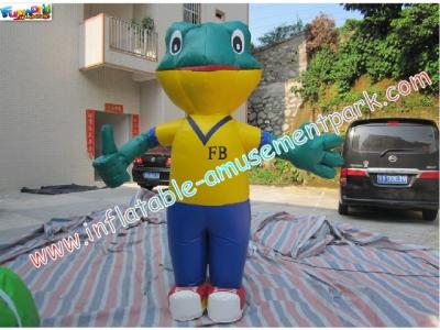 中国 耐久の広告の Inflatables の 0.4mm ポリ塩化ビニールの防水シートの膨脹可能なカエル 販売のため