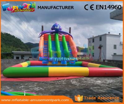 China Outdoor Octopus Inflatable Water Pool Slip N Slide Water Sport Games PVC Tarpaulin for sale