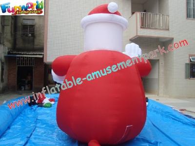 China Pvc Inflatable Christmas Decorations 3 Meter , Inflatable Santa Claus for sale