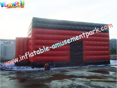 Cina Nylon ricoperto PVC gonfiabile durevole rosso della tenda del partito con progettazione del cubo in vendita