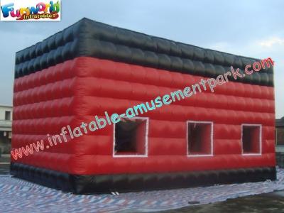 Cina Nylon ricoperto PVC gonfiabile durevole rosso della tenda del partito con progettazione del cubo in vendita