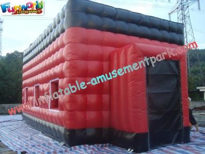 Cina Nylon ricoperto PVC gonfiabile durevole rosso della tenda del partito con progettazione del cubo in vendita