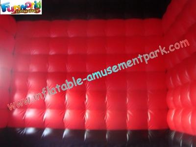 Cina Nylon ricoperto PVC gonfiabile durevole rosso della tenda del partito con progettazione del cubo in vendita