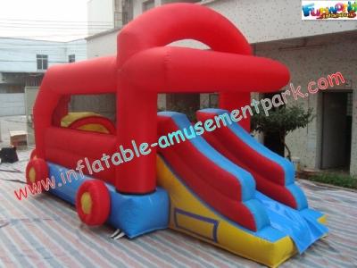 China Car Inflatable Bounce Houses With Mini Jumper Slide For Children Play for sale