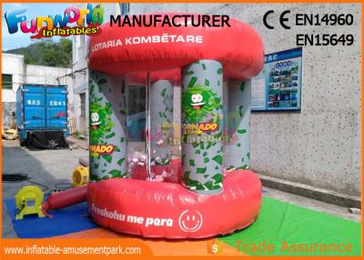 Cina Tela cerata rossa del PVC che annuncia Inflatables/la cabina gonfiabile soldi del cash machine in vendita
