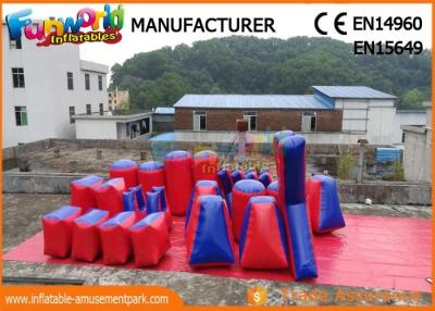 China Commerciële Opblaasbare Paintball-Bunkers/Volwassen Opblaasbare Nerf-Arena Te koop