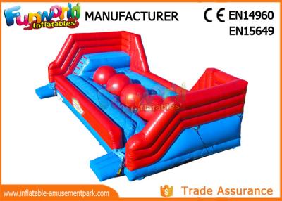 Cina Giochi gonfiabili di sport di 0.55mm della tela cerata interattiva del PVC/gioco gonfiabile di Wipeout in vendita