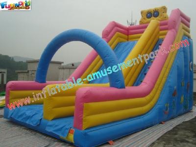 Cina acqua gonfiabile commerciale di 9M Spongebob, scorrevoli gonfiabili dei buttafuori in vendita