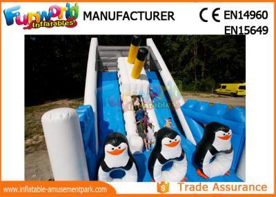 Cina Il doppio del pinguino ha parteggiato scivolo gonfiabile commerciale all'aperto durevole ed a prova di fuoco in vendita