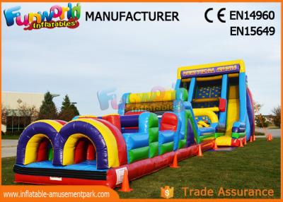 Cina Corsa ad ostacoli verticale di Inflatables di attività, scorrevole commerciale di esplosione della tela cerata del PVC di 0.55mm in vendita