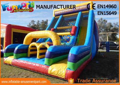 Cina Corsa ad ostacoli verticale di Inflatables di attività, scorrevole commerciale di esplosione della tela cerata del PVC di 0.55mm in vendita
