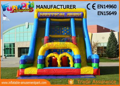 Cina Corsa ad ostacoli verticale di Inflatables di attività, scorrevole commerciale di esplosione della tela cerata del PVC di 0.55mm in vendita