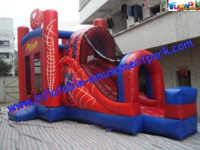 China La diapositiva animosa inflable del hombre araña comercial, embroma la diapositiva combinada inflable en venta