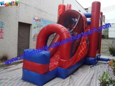China La diapositiva animosa inflable del hombre araña comercial, embroma la diapositiva combinada inflable en venta