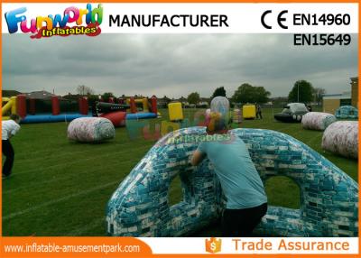 China Military Inflatable Paintball Bunkers / Laser Tag Air Bunkers Paintball Barriers for sale
