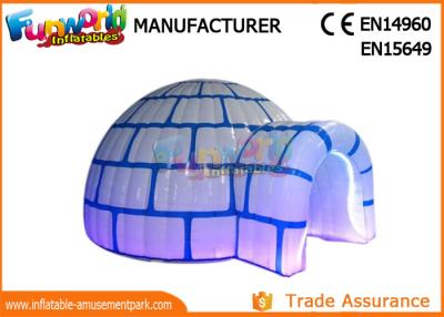 Cina Il PVC ha ricoperto la tenda foranea di nylon della tenda della cupola di esplosione/iglù gonfiabile di illuminazione del LED in vendita