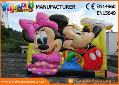 Cina Impresa gonfiabile commerciale di rimbalzo del PVC Mickey Mouse con lo scorrevole facile portare in vendita