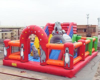 中国 くまの膨脹可能なテーマ パークの跳ね上がりの家のGonflablesの跳躍の城のDigitialの印刷 販売のため