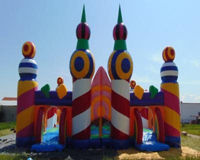 China Multikleuren Opblaasbaar Pretpark voor Festivalactiviteit/Publiek Te koop