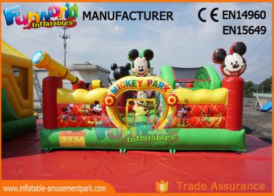 Cina campo da giuoco all'aperto di salto del castello di esplosione di rimbalzo di Micky della tela cerata del PVC di 0.55mm in vendita
