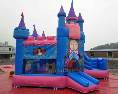 Cina Scorrevole dei buttafuori del parco/moonwalk gonfiabili scorrevole di principessa Inflatable Bounce House With in vendita