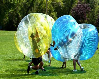 China TPU Inflatable Zorb Ball Interactive Bumper Bubble Soccer Football for sale