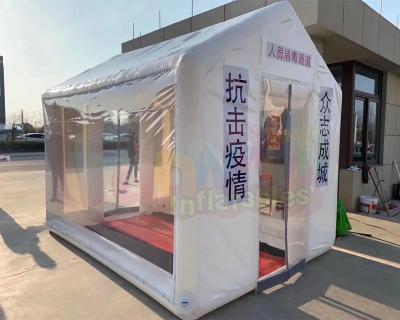 Cina Baldacchino gonfiabile di disastro del riparo dell'aria di Manica di disinfezione 3L X 3W X un metro di 2,5 H in vendita
